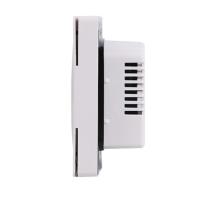China Seven Day Weekly Programming Thermostat Circular Screen Heated Floor Controller for sale