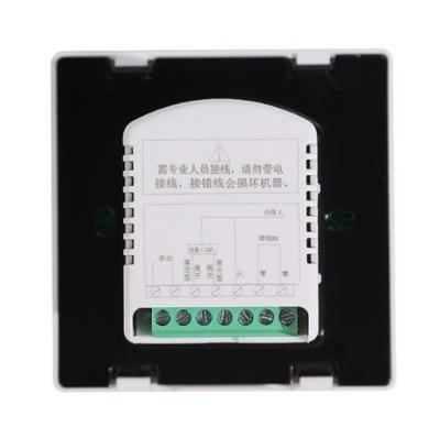 China Seven Day Weekly Programming Thermostat Circular Screen Heated Floor Controller for sale