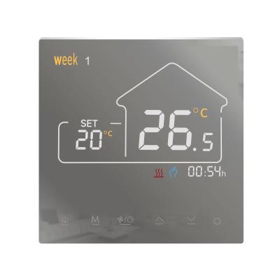 China Wifi Tuya Smart Thermostat Touch Screen Seven Day Weekly Programmable for sale