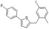China 408.27 MW API Intermediate 2-(4-Fluorophenyl)-5-[(5-iodo-2 - methylphenyl ) methyl]thiophene for sale