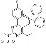 China CAS 289042-10-0 Rosuvastatin calcium intermediate 99% MIN C28H29FN3O3PS for sale