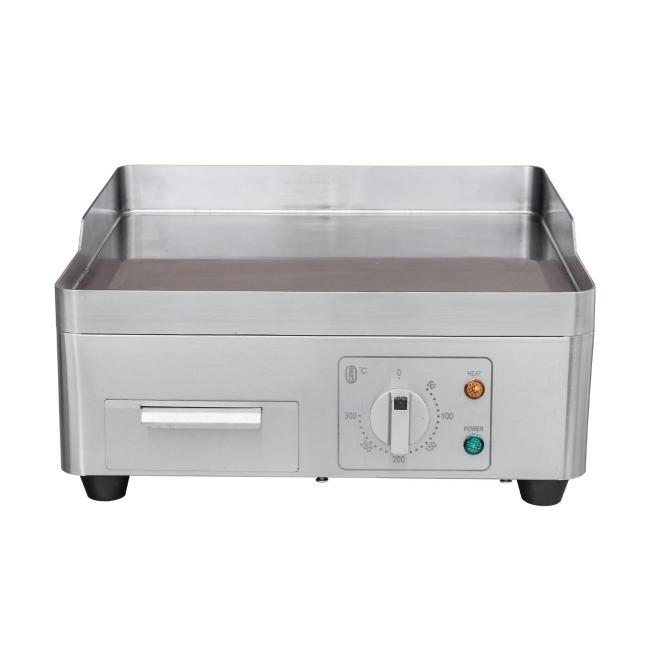 Premium Electric Flat Griddle Machine side view