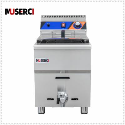 China Countertop Gas Deep Fryer Automatic Start Stop 7kW/H For Small Kitchens for sale