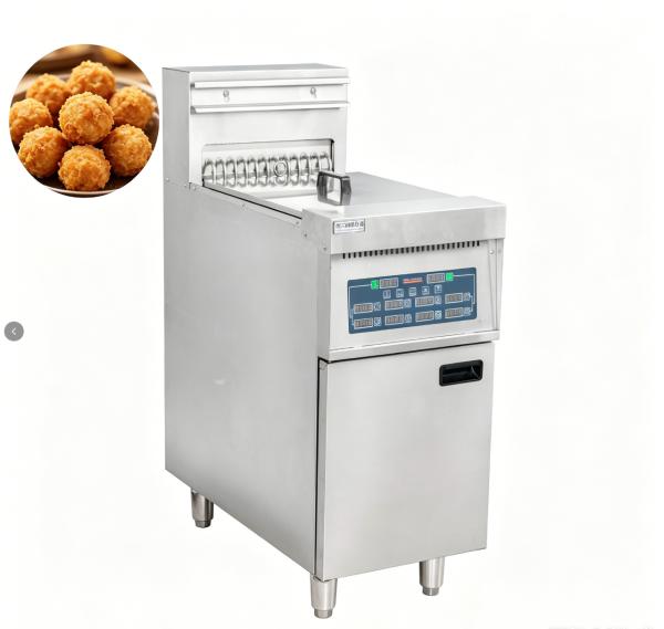 Quality Commercial Electric Floor Deep Fryer Precise Temp Control Uniform Heating Food for sale