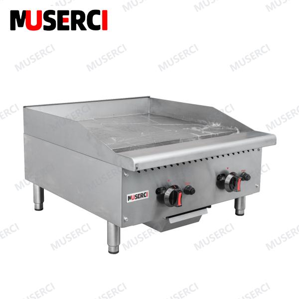 Quality (GG24-MF) Full Stainless Steel Commercial Gas Griddle Independent Temp Control CE Approved for sale