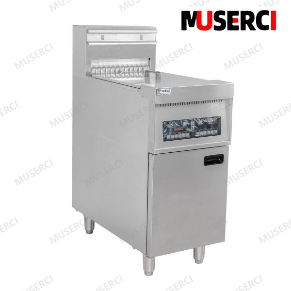 Quality Commercial Electric Floor Deep Fryer Precise Temp Control Uniform Heating Food for sale