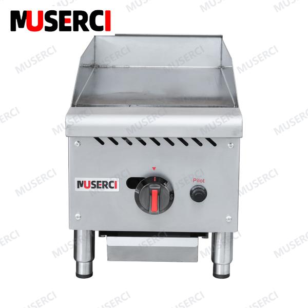 Quality (GG12-MF) Commercial Countertop Gas Griddle 9.4kW/H Fast Heating For Burgers for sale