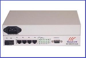 China 4 ports 100M ethernet VLAN Media Converter for sale