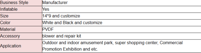 Panda Jumping Cloud inflatable trampoline in action