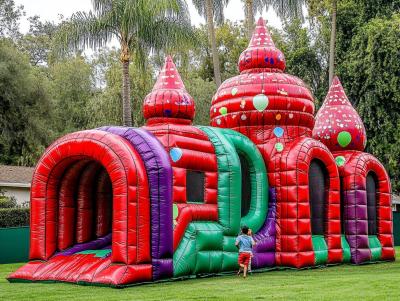 China Theme Park Inflatable Castle Rental Jumping Castle Outdoor Playground Eqipement for sale