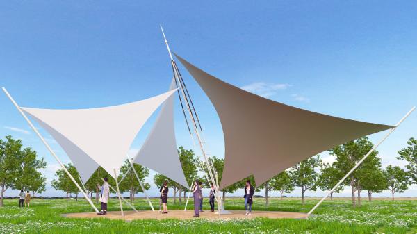 Quality Lightweight Tensile Membrane Roof White Customized Structure Building Steel Structure Roof for sale