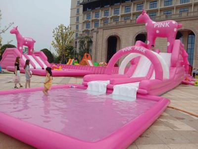 China Inflatable Water Park Amusement With Pools And Slides Outdoor Inflatable Water Park for sale