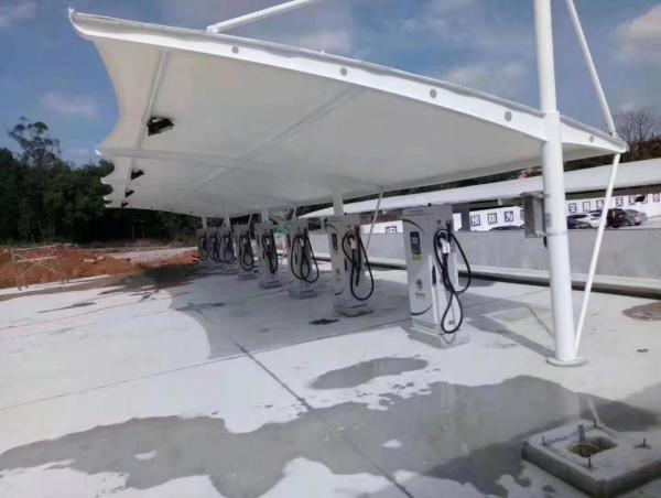 Quality Structure Tensile Membrane Shed Roof Steel Structure Tensile Fabric Canopy Roof for sale