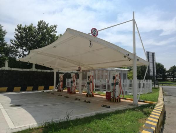 Quality Structure Tensile Membrane Shed Roof Steel Structure Tensile Fabric Canopy Roof for sale