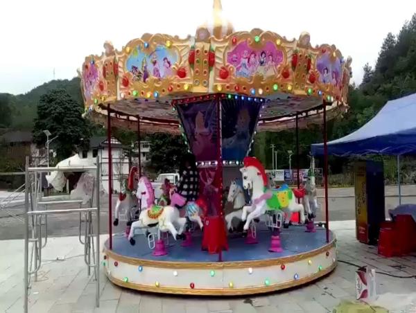 Quality Luxury Amusement Park Carousel Outdoor Park Rides Kids Best 24 Seater Carousel for sale