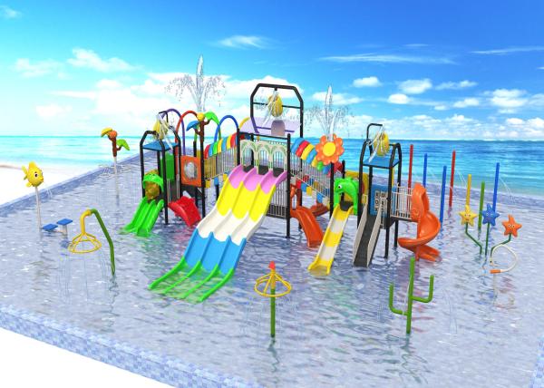 Quality Outdoor Indoor Amusement Park Equipment Metal 10 Passenger Water Park Slide for sale