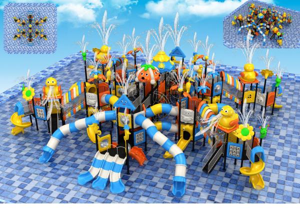 Quality Outdoor Indoor Amusement Park Equipment Metal 10 Passenger Water Park Slide for sale