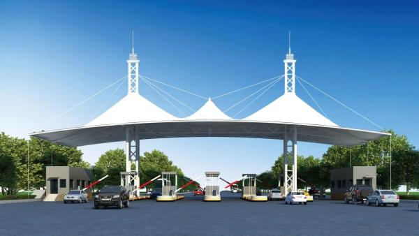 Quality Modern Tensile Fabric Canopy ETFE Membrane Fabric Roof Shade Structure for sale