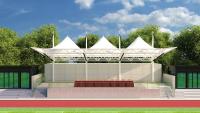 Quality Stadium Canopy Tensile Membrane Structure Tensile Roof Covering For Sports for sale