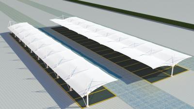Quality Parking Car Awning Tent Sunshade Cantilever Sunshade Structure Stretch Film for sale
