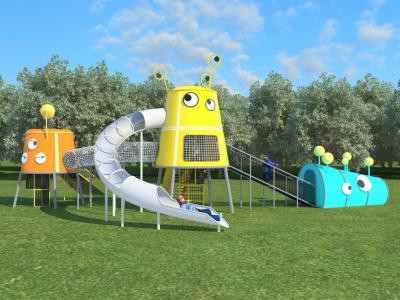 Cute 300kg Playground Slide Children'S Outdoor Amusement Park