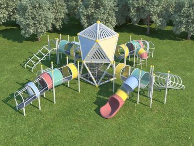 China Cute 300kg Playground Slide Children'S Outdoor Amusement Park for sale