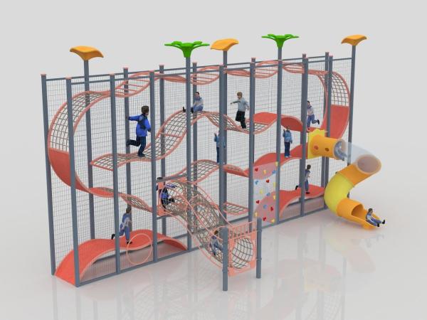 Quality Exercise Fun Plastic Childrens Climbing Frames Outdoor Playground Equipment for sale