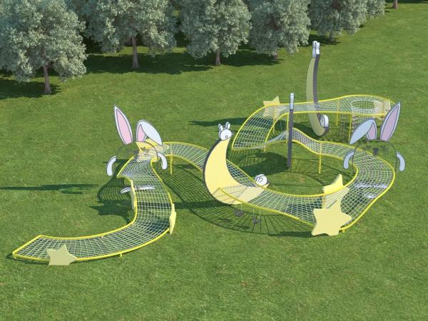 Quality Slide Swing Playground Climbing Net Slip Resistant Childrens Indoor Climbing for sale