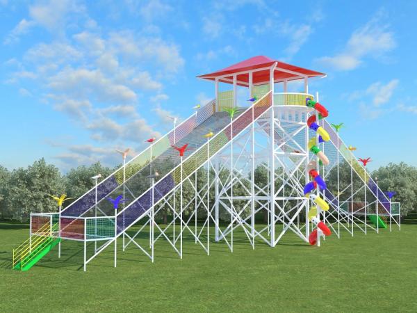 Quality Customized Climbing Frames 5 Persons -10 Persons Outdoor Playground Equipment for sale