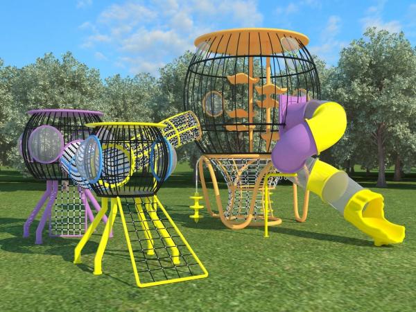 Quality 20 Meters Outdoor Childrens Climbing Equipment Weatherproof Custom Play for sale