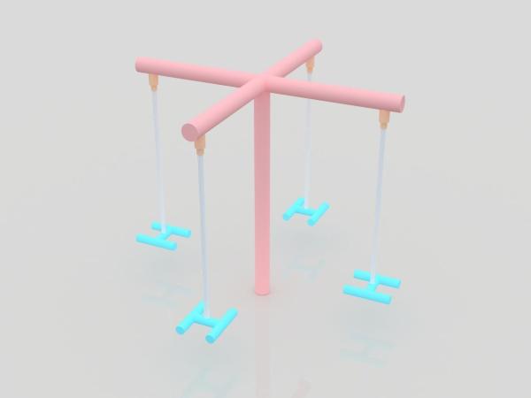 Quality Nylon Pvc Inclusive Swing 300cm Outdoor Childrens Garden Swing Seat for sale