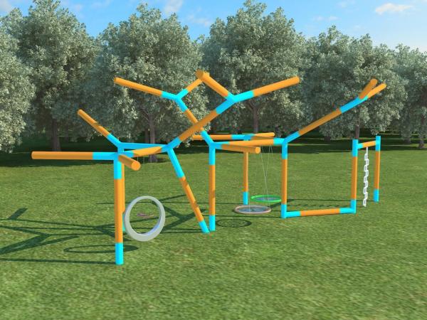 Quality Nylon Pvc Inclusive Swing 300cm Outdoor Childrens Garden Swing Seat for sale