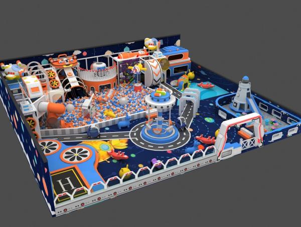 Quality Large Naughty Castle Ages 3 - Ages 15 Indoor Adventure Park Playground Structure for sale