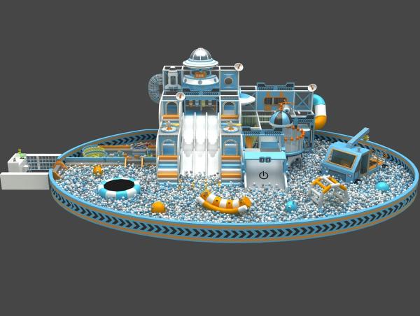 Quality Commercial Naughty Castle Trampoline Park 25m2 Super Space Indoor Theme Park for sale