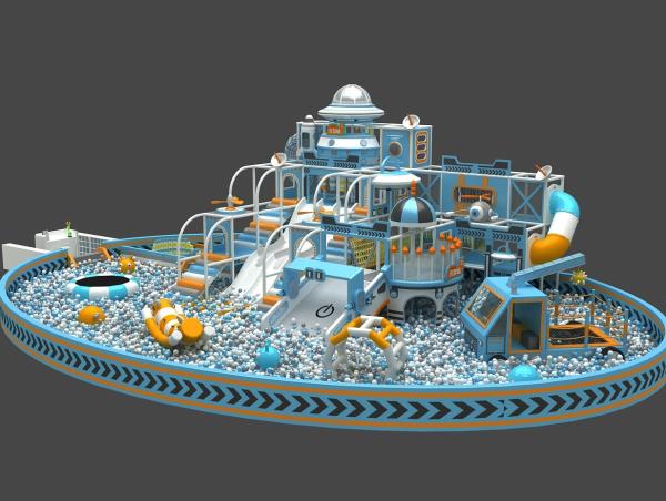 Quality Commercial Naughty Castle Trampoline Park 25m2 Super Space Indoor Theme Park for sale