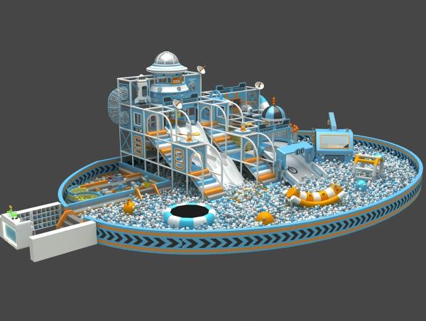 Quality Commercial Naughty Castle Trampoline Park 25m2 Super Space Indoor Theme Park for sale