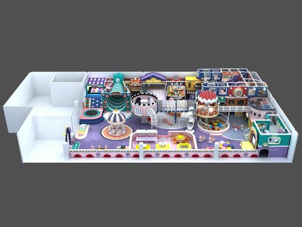 Quality Funny Naughty Castle 25sqm Kids Commercial Indoor Playground Equipment Game for sale