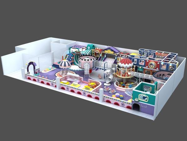 Quality Funny Naughty Castle 25sqm Kids Commercial Indoor Playground Equipment Game Center for sale