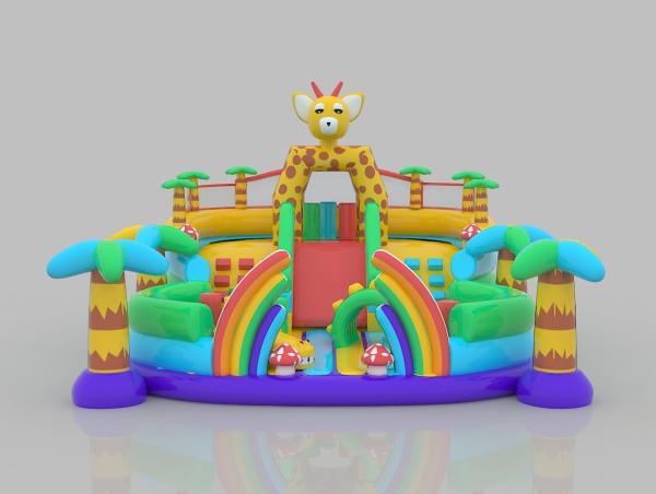 Quality School Inflatable Castle Amusement Parks 12 Years Deer Themed Princess Jumping Castle for sale