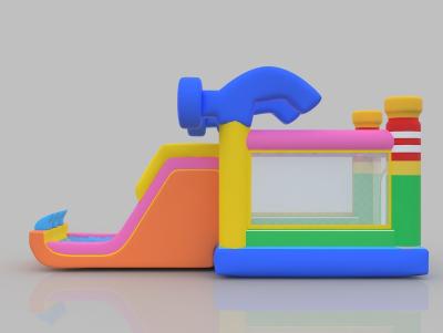 China 1.5m Inflatable Castle 75kg Indoor Bouncy Castle Playground Bounce House With Slide for sale
