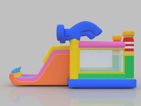 Quality 1.5m Inflatable Castle 75kg Indoor Bouncy Castle Playground Bounce House With for sale