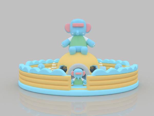 Quality Panda Cartoon Pvc Bounce House Inflatable Large Indoor Outdoor Bounce House Jumping Bed for sale
