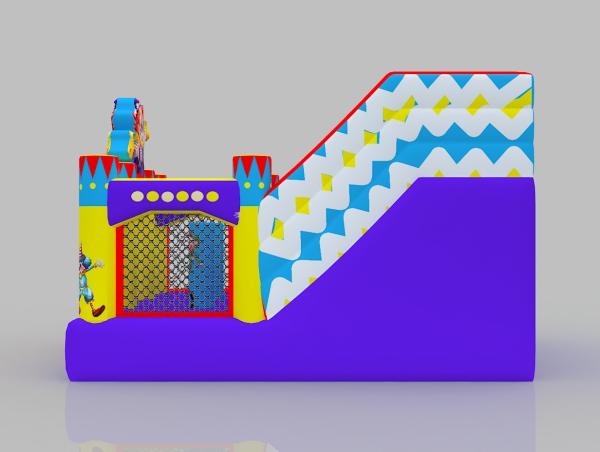 Quality Kids' Inflatable Castle Yellow Blue Outdoor Bounce House Jumping Castle Rental for sale