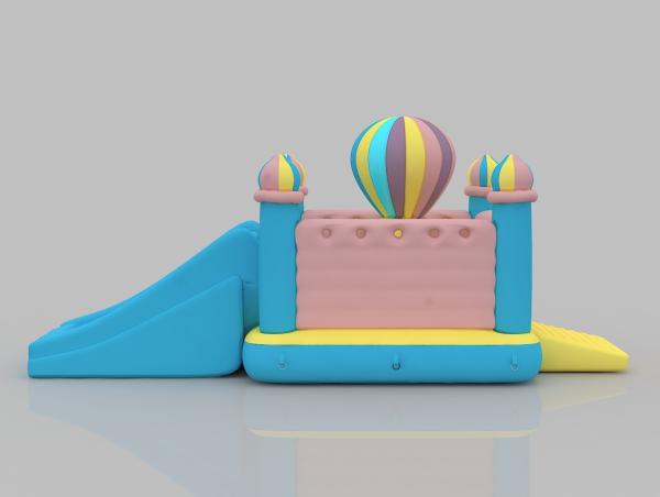 Quality 3 - 16 Years Old Inflatable Castle Hot Air Balloon Theme Bounce House Business for sale