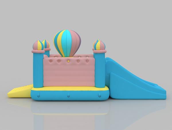 Quality 3 - 16 Years Old Inflatable Castle Hot Air Balloon Theme Bounce House Business for sale