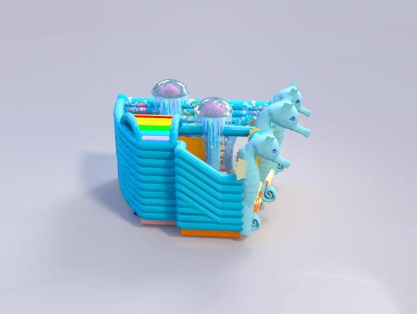 Quality Animal Shaped Inflatable Castle PVC 5m 6m Bouncy Castle Playground for sale