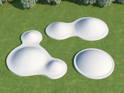 China Panda Jumping Cloud Inflatable Trampolin für Indoor-Spielplätze zu verkaufen