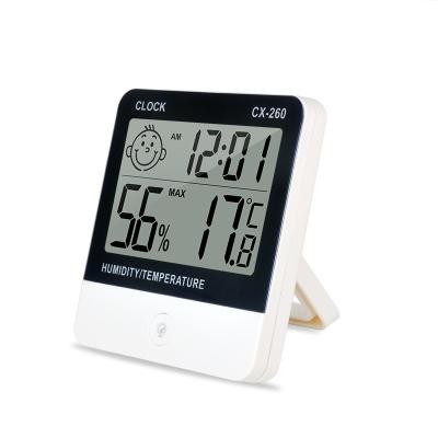 China Digital thermometer hygrometer Household indoor temperature Humidity Meter with backlight for sale