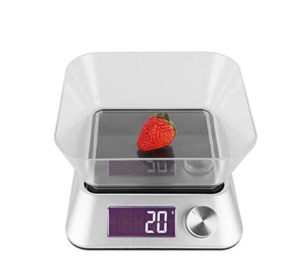 China Rotatable Push Button Switch with Bowl  Digital Kitchen Scale for sale