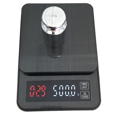 China Waterproof kitchen food scale Digital weight balance Household Digital Coffee Scale with timer for sale